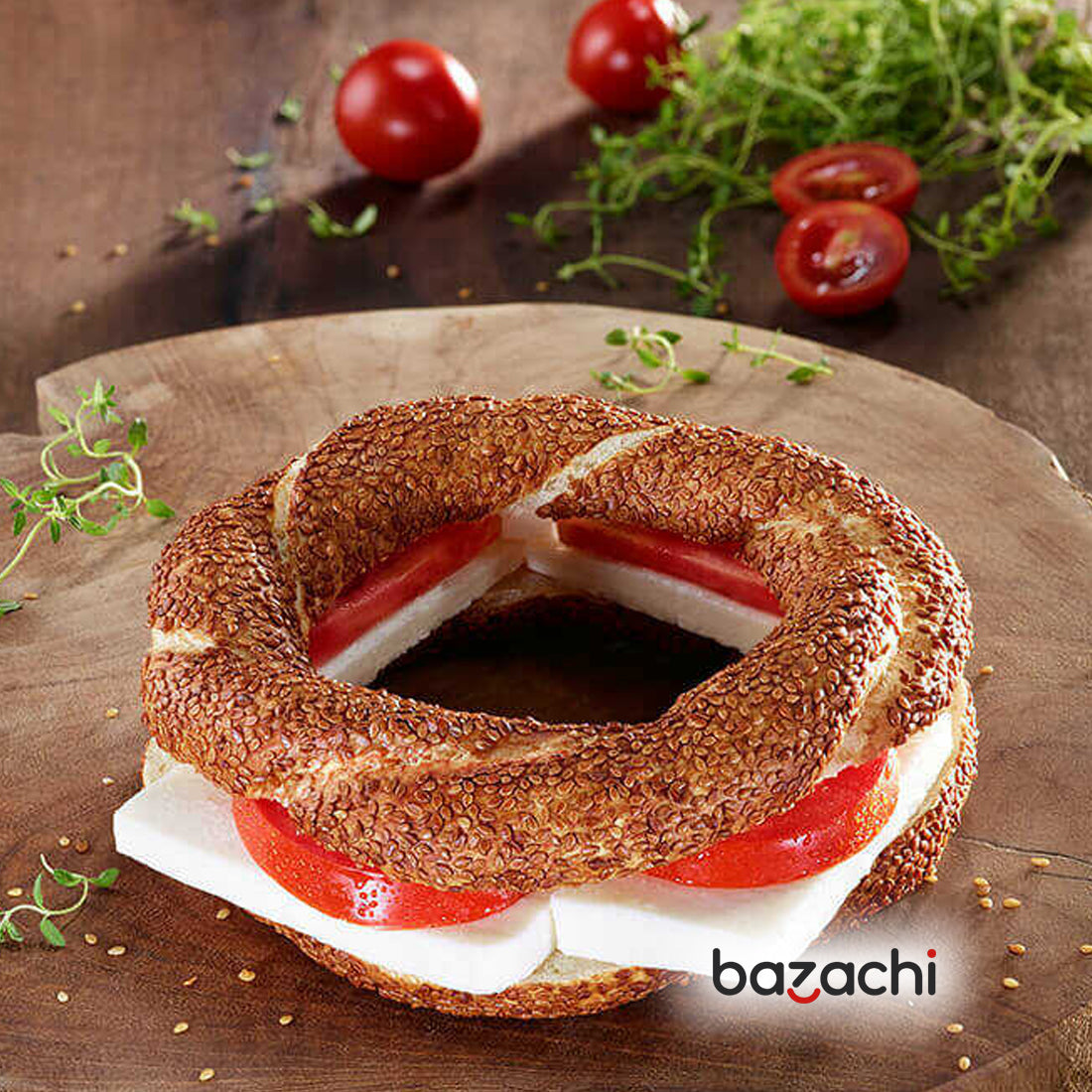 Istanbul Frozen Sesame Bagel (Sade Simit) 5 Pieces x 110gr – bazachi