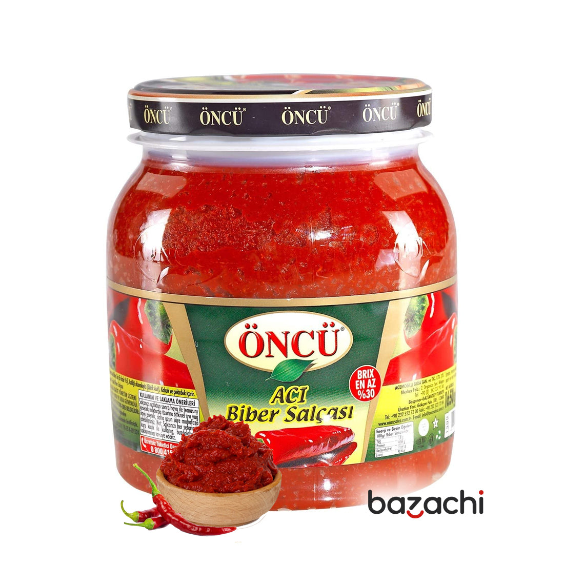 Oncu Hot Pepper Paste ( Aci Biber Salcasi ) 700g – bazachi