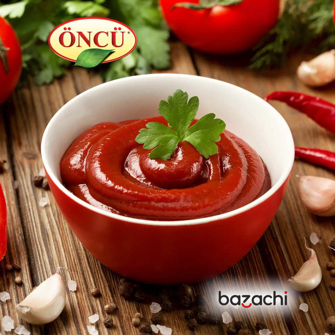 Oncu Tomato and Pepper Mixed Paste ( Karisik Salca ) 700g – bazachi