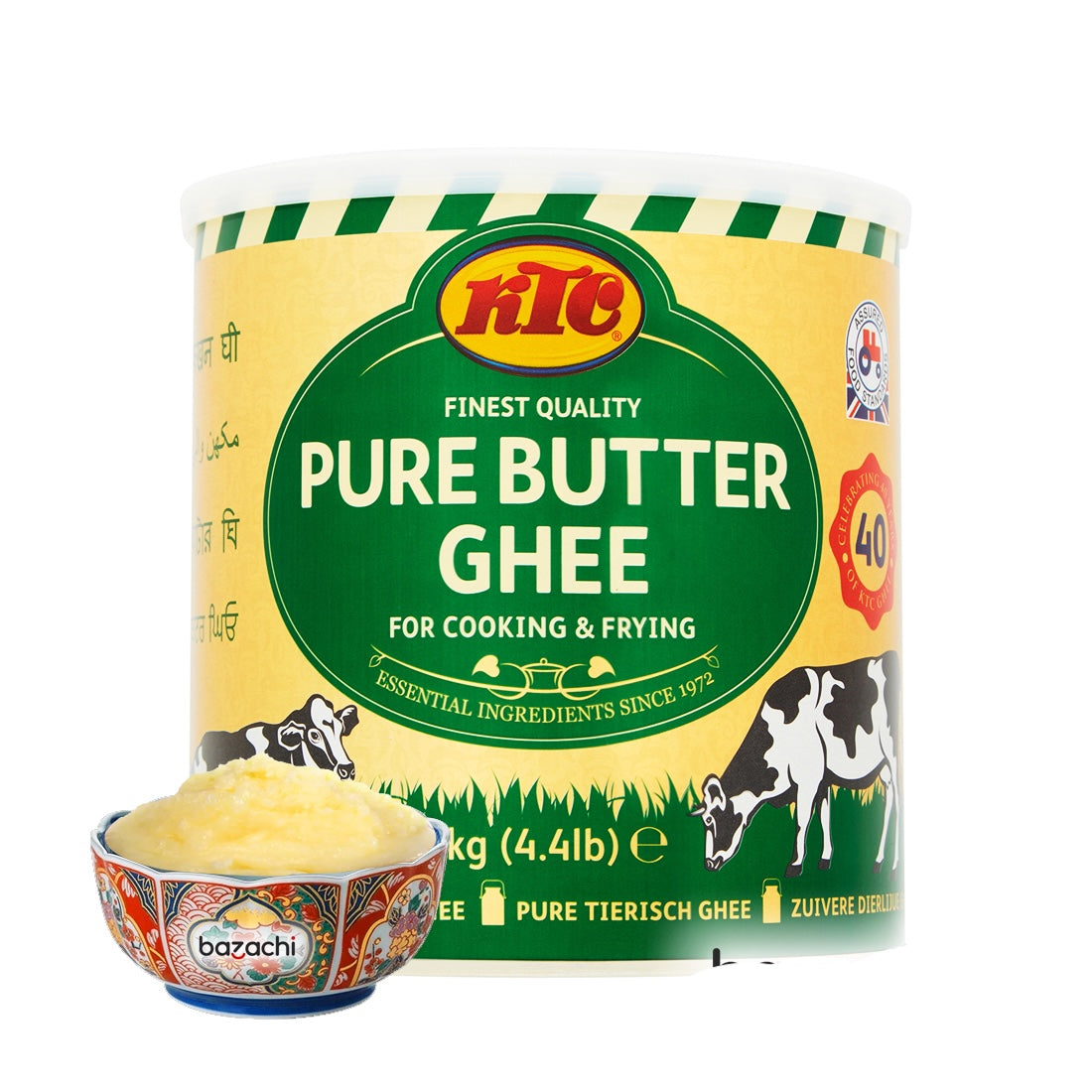 KTC 100% Pure Butter Ghee, 2Kg – bazachi