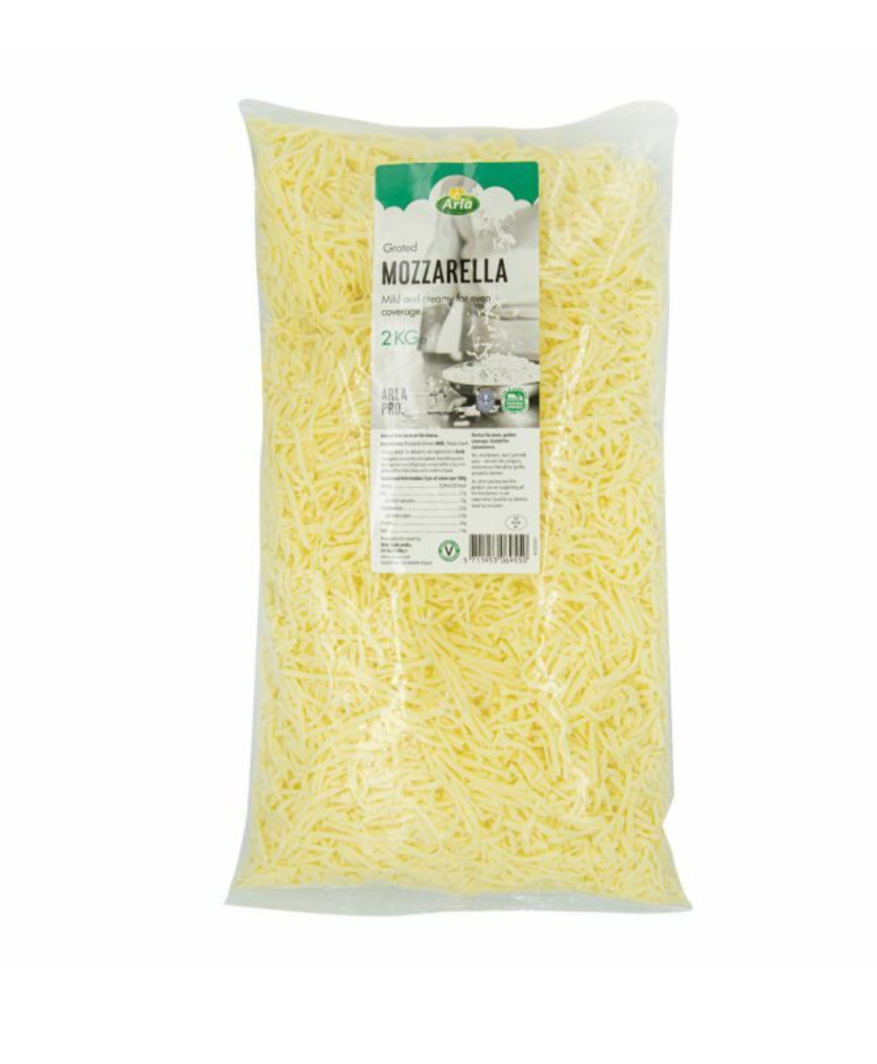 Arla Pro Mozzarella Professional Grated Cheese, 2kg – bazachi