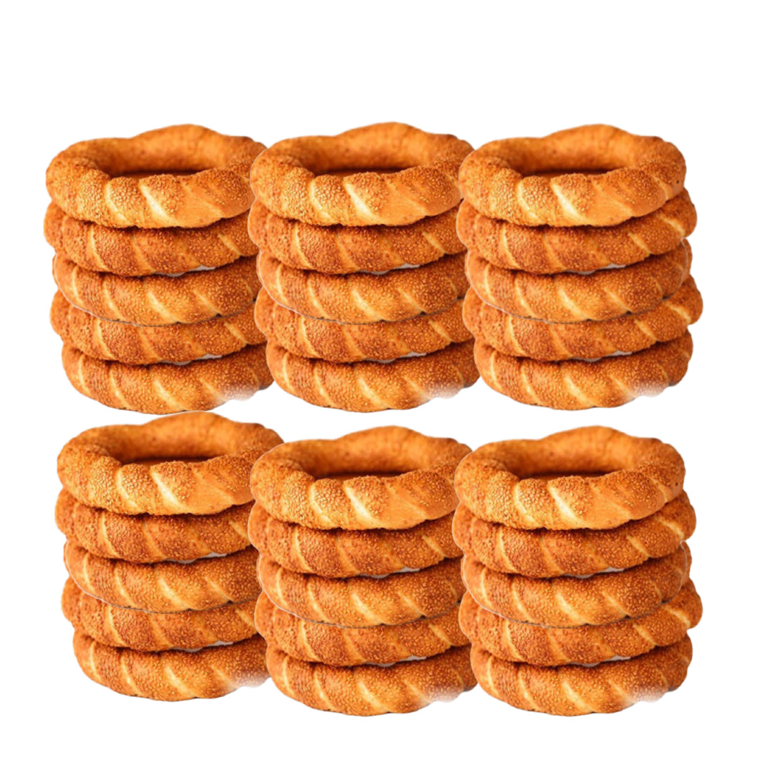 Istanbul Frozen Sesame Bagel (Sade Simit) 5 Pieces x 110gr – bazachi